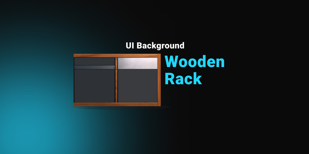 🎹 Wooden Rack UI Background
