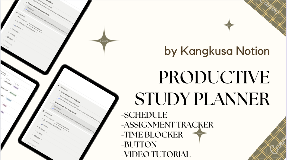 Productive study planner