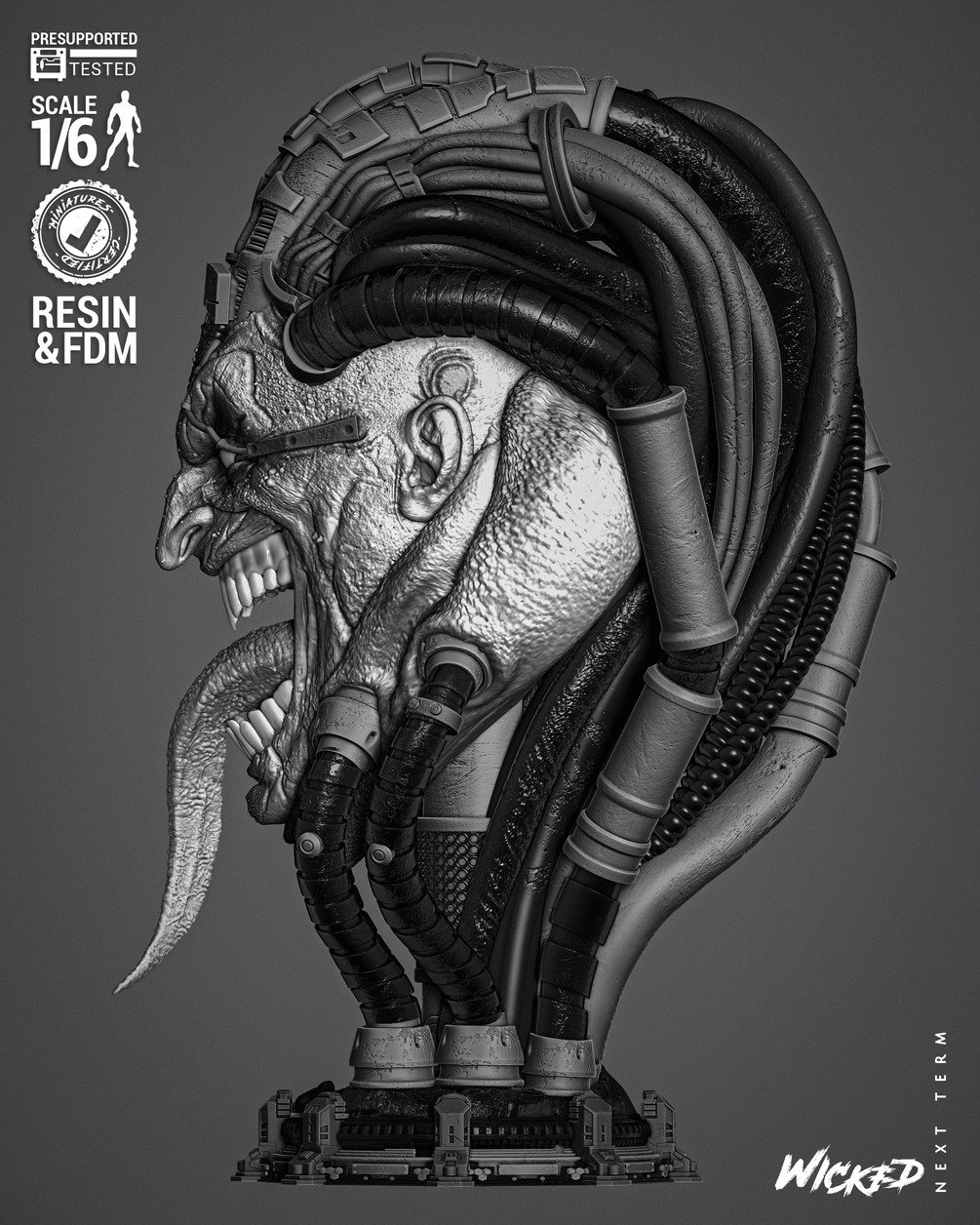 Wicked Marvel Mojo Portrait Bust: Tested and ready for 3D printing