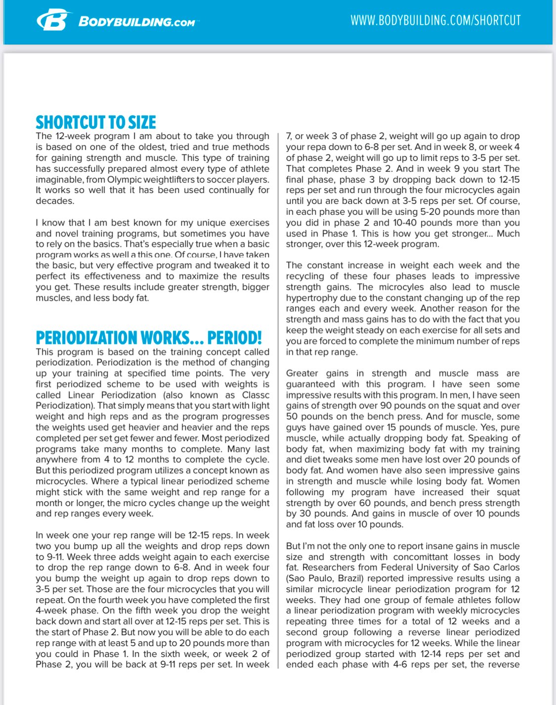 12-Week Shortcut to Size 💪🏼