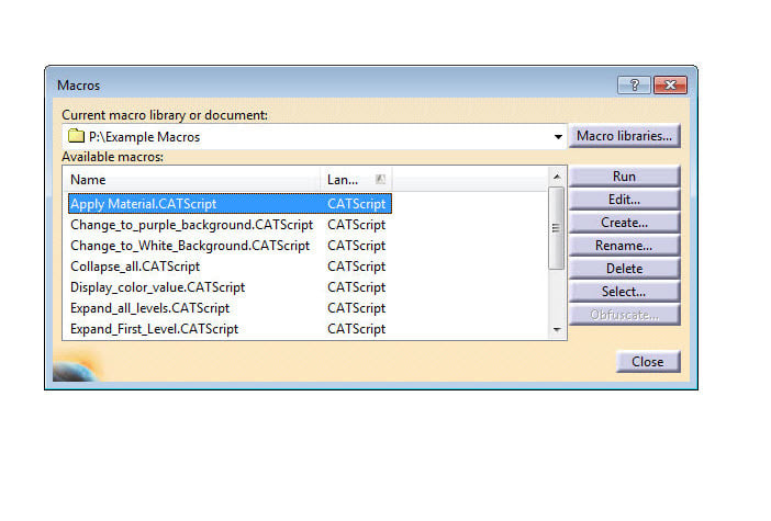 CATIA Macro Email Course