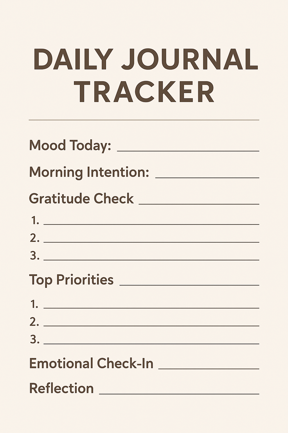Mindful Moments Daily Journal PDF