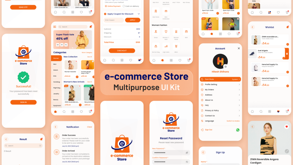 e-commerce Store UI Kit