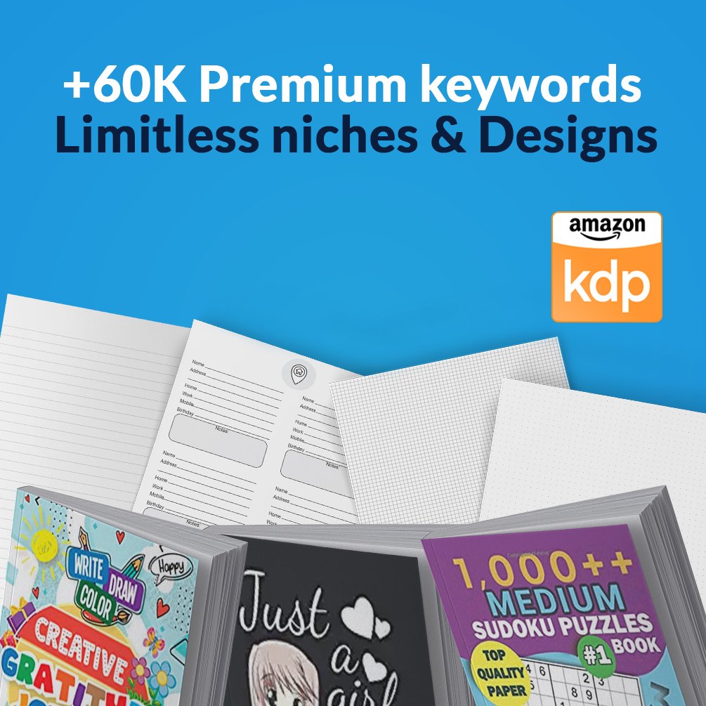 Premium amazon KDP niches + interiors and covers For 2025