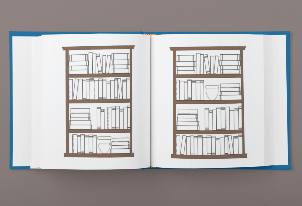 Printable Two Bookshelves Reading Planner