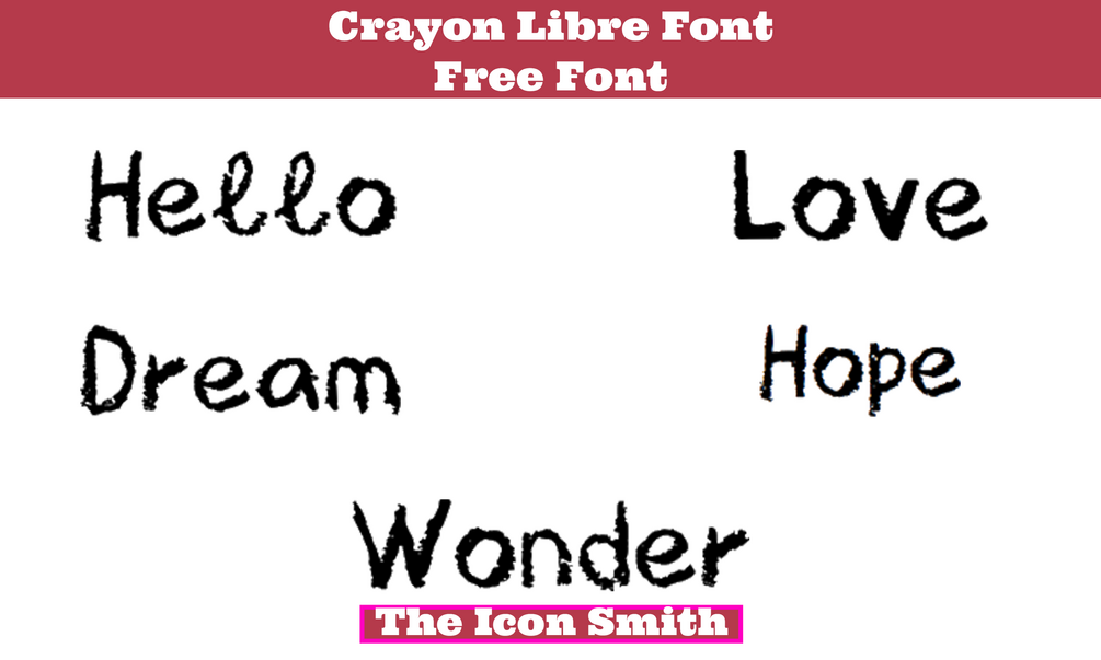 Free Crayon Libre Font F105058