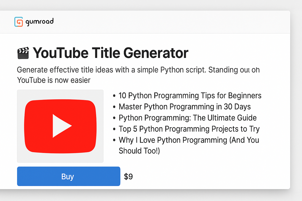 YouTube Title Generator
