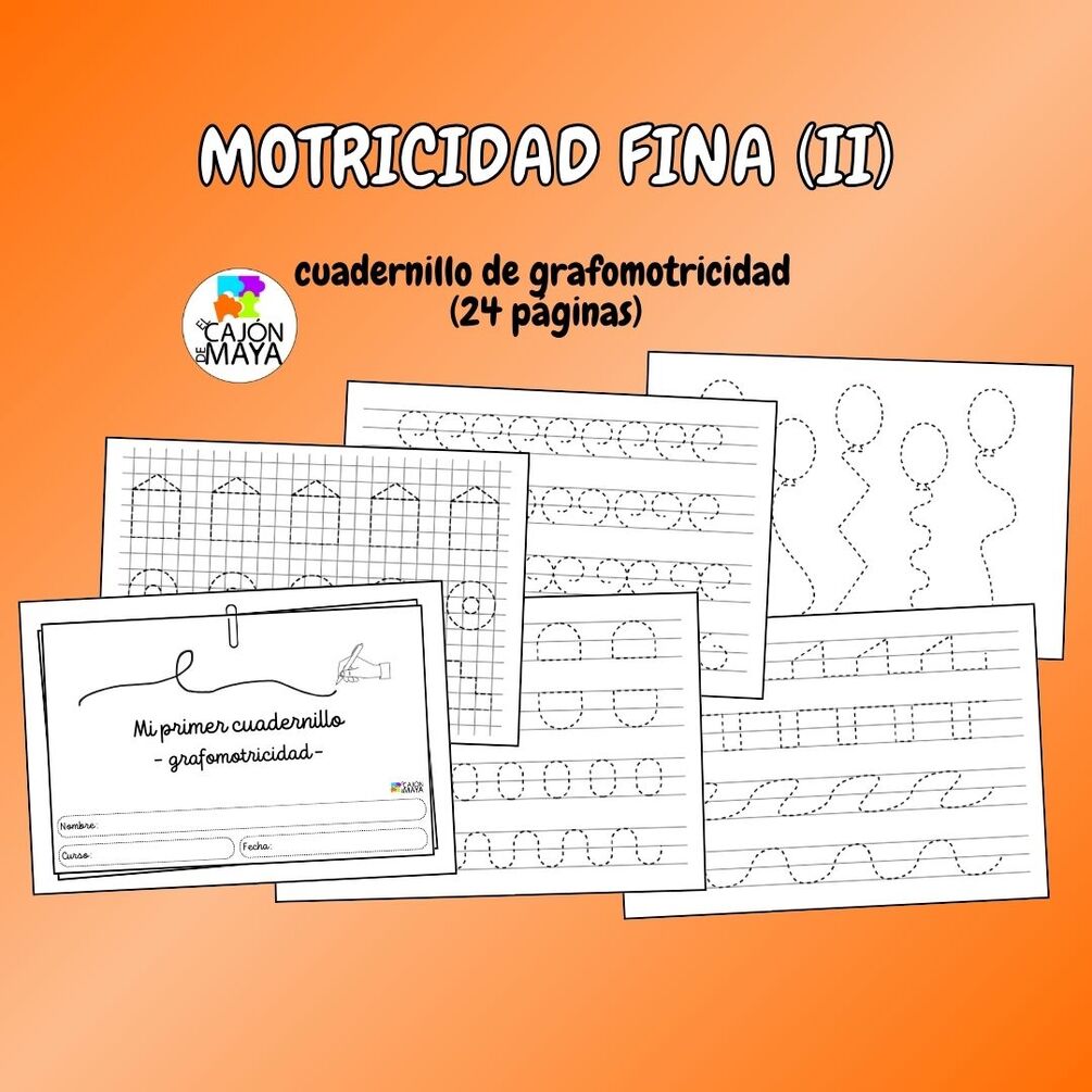 Motricidad fina (II): cuadernillo de grafomotricidad