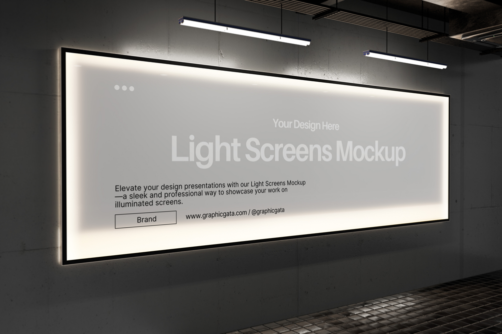 Light Screens Mockup