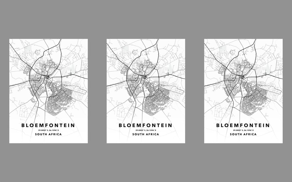 Geographical Art of Bloemfontein