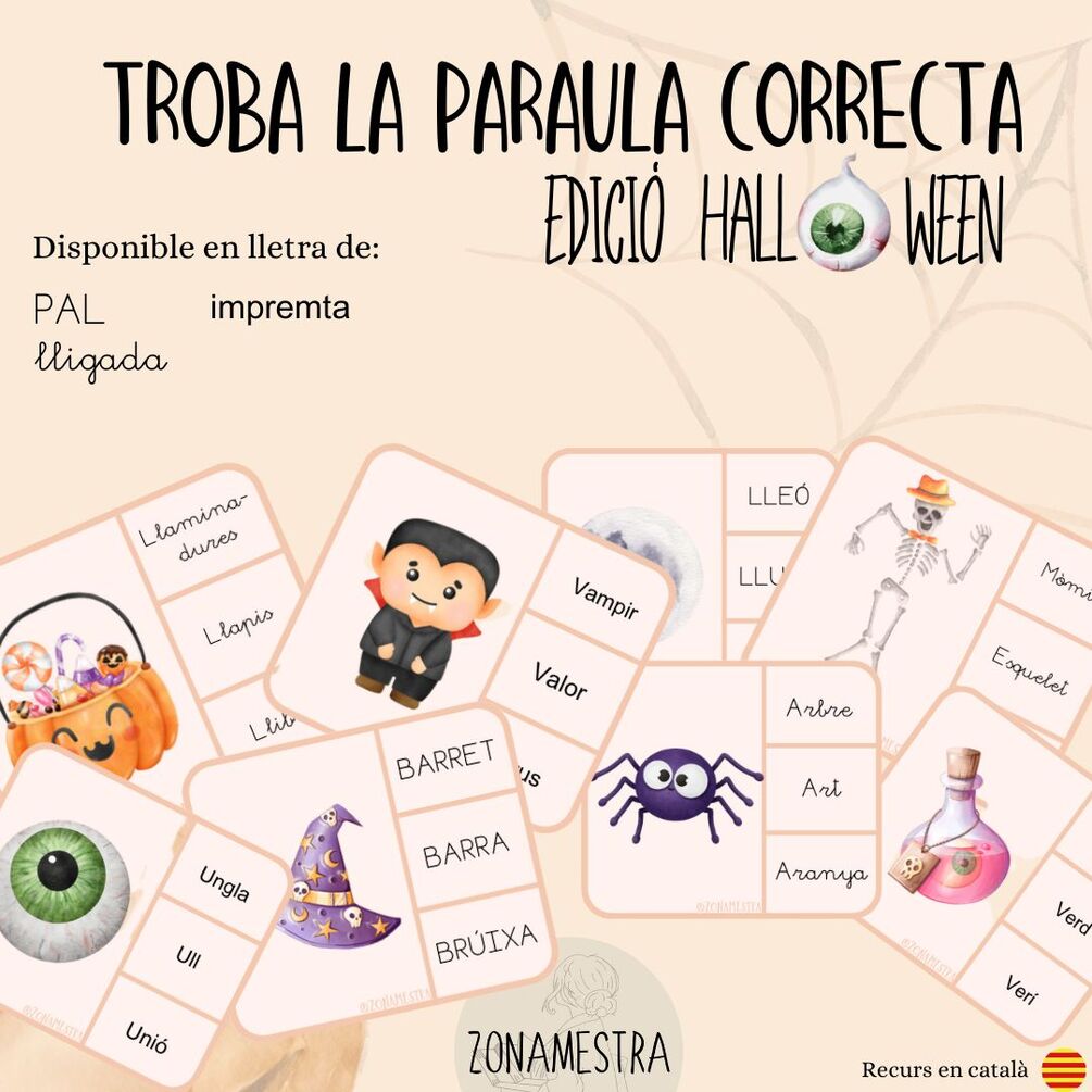 Troba la paraula correcta (Halloween)