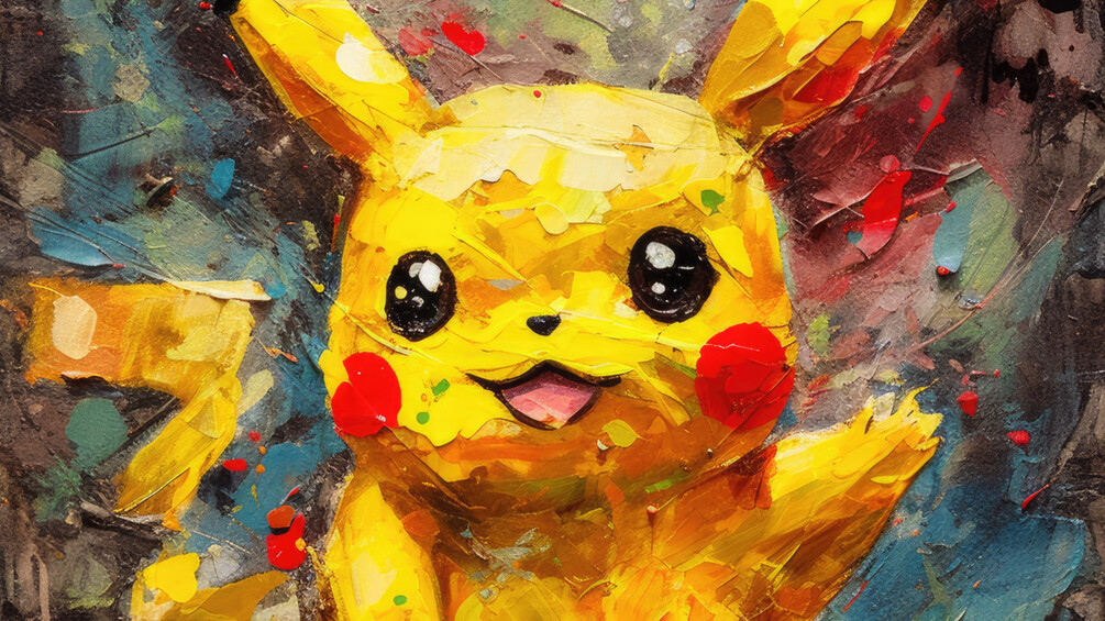 Pikachu pokemon digital painting