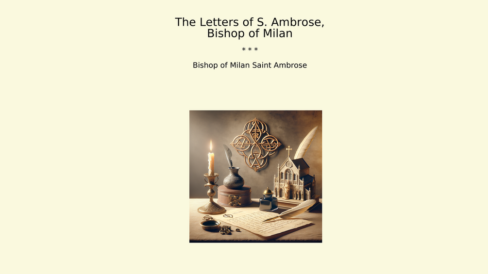 The Letters of S. Ambrose, Bishop of Milan