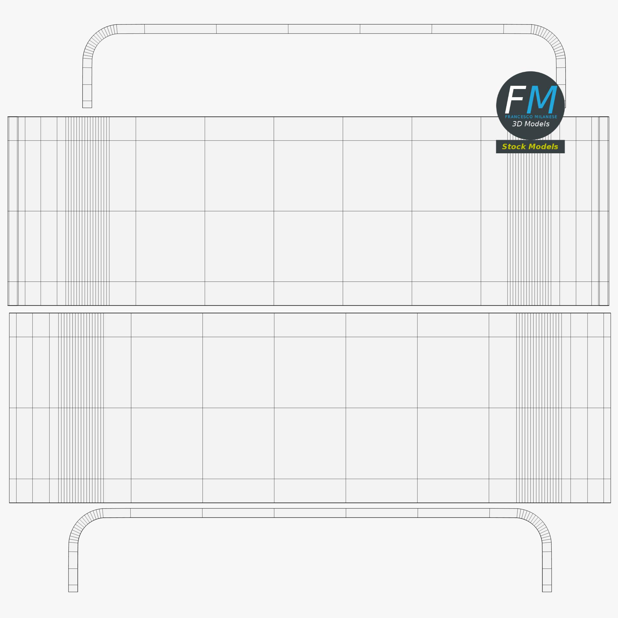 3D MODEL - Monitor riser stand