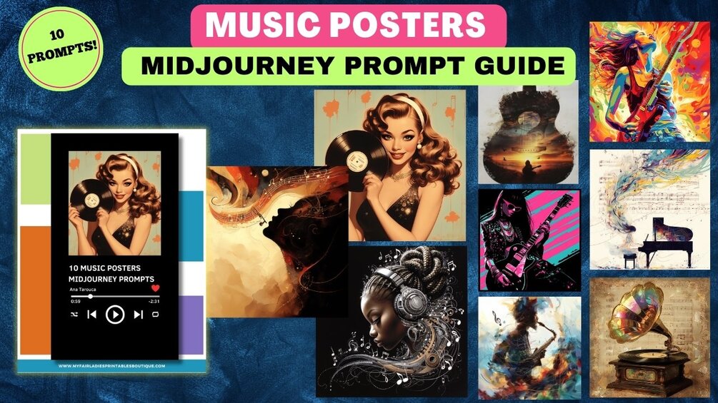 Music Posters Midjourney Prompt Guide