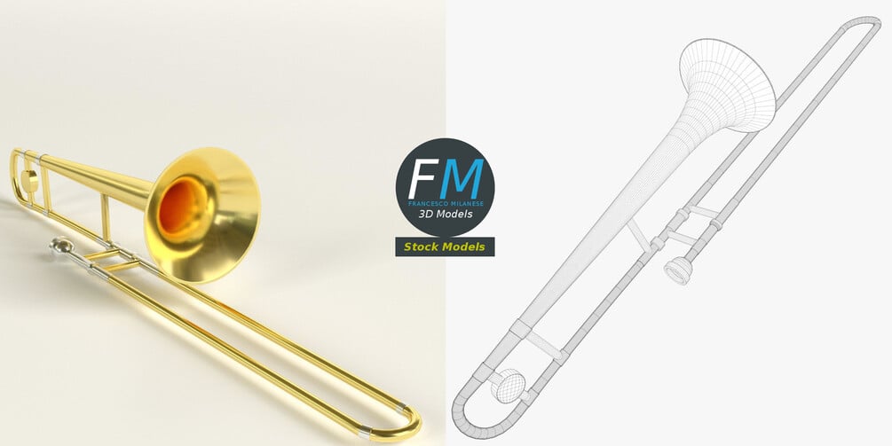 3D MODEL - Trombone