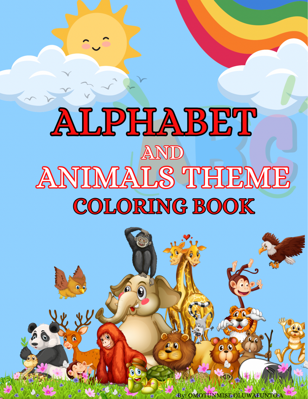 Alphabet and Animals Theme Coloring Book