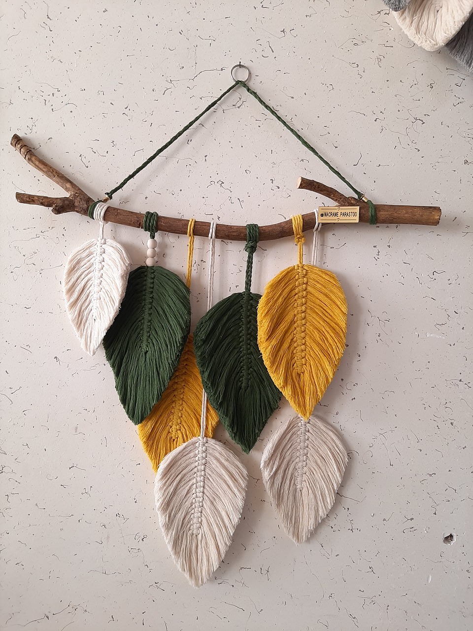 Sunny Strands - Leaf Garland Macrame Kids Room Decor