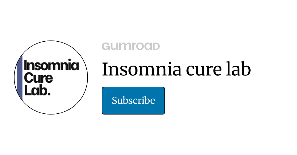 Insomnia cure lab