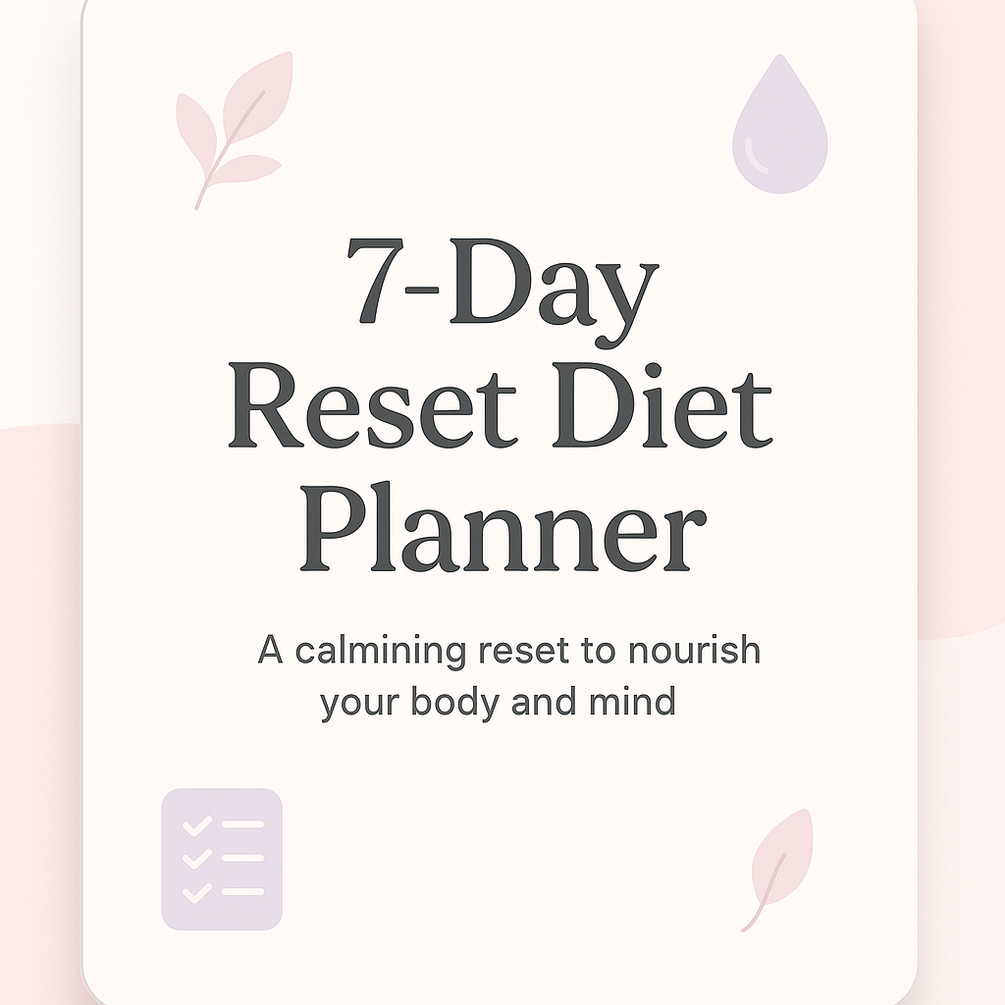 7 Day Reset Diet Planner