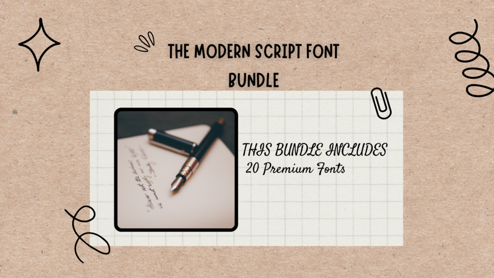 The Modern Script Font Bundle