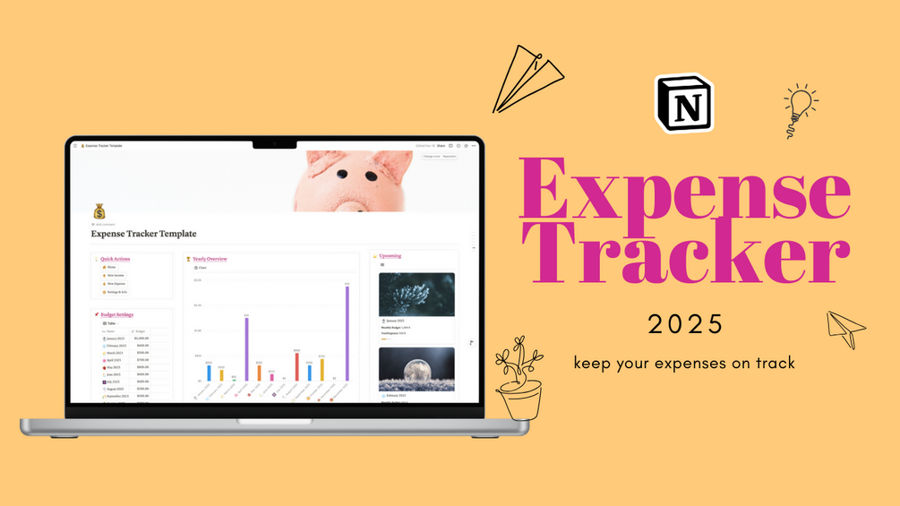Notion Template - Simple Expense Tracker (2025)