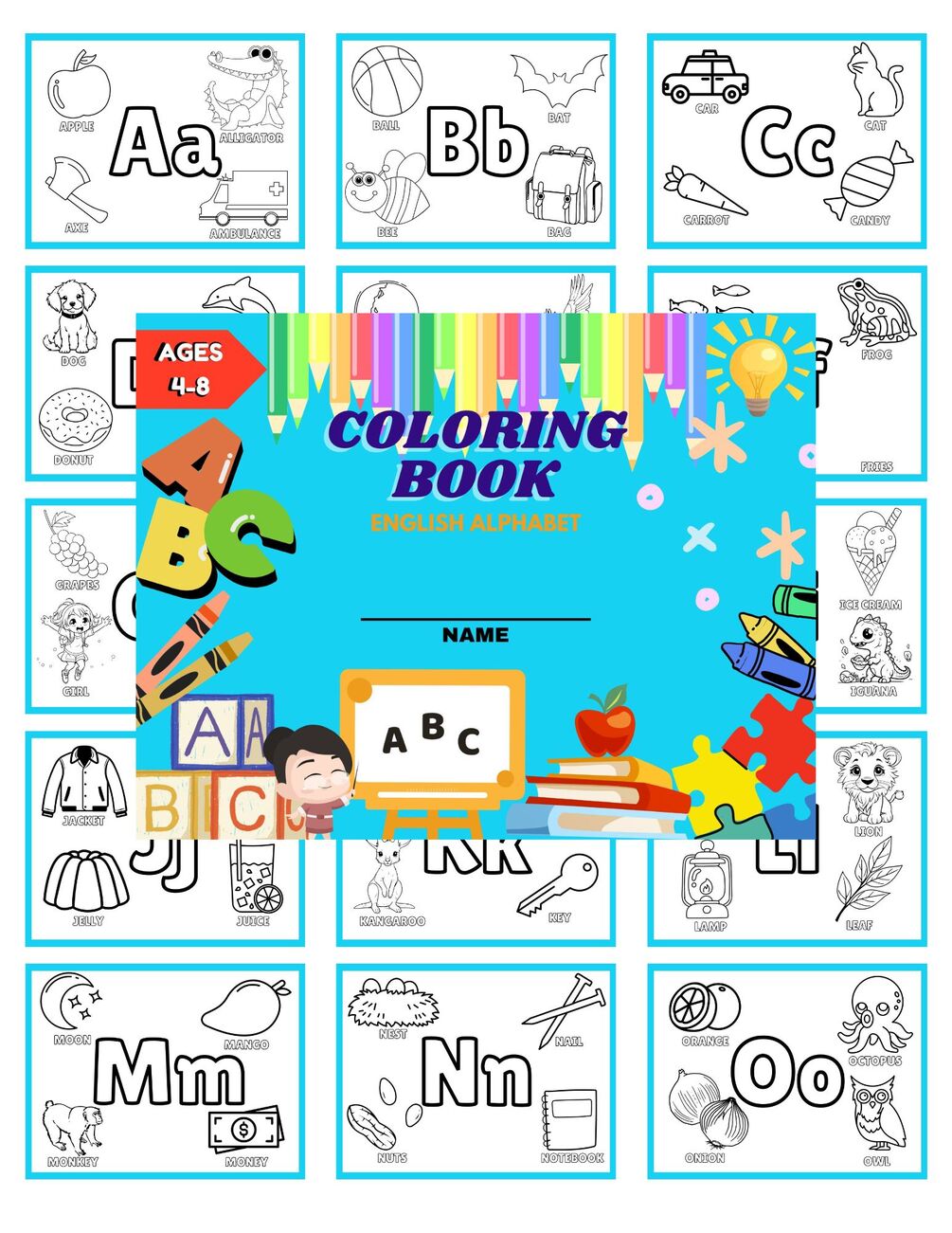 Coloring Book (English Alphabet)