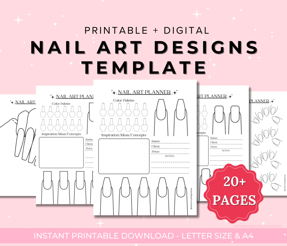 Nail Art Designs Planner Template