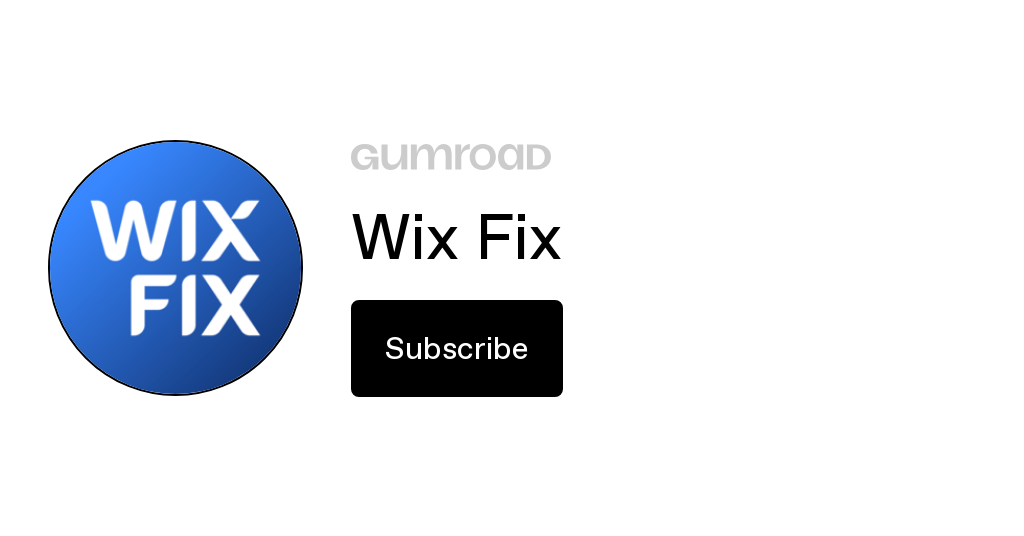 Wix Fix