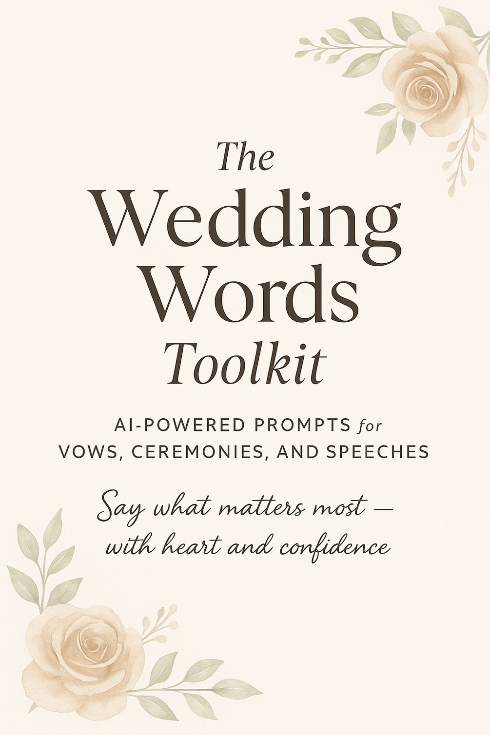 The Wedding Words Toolkit