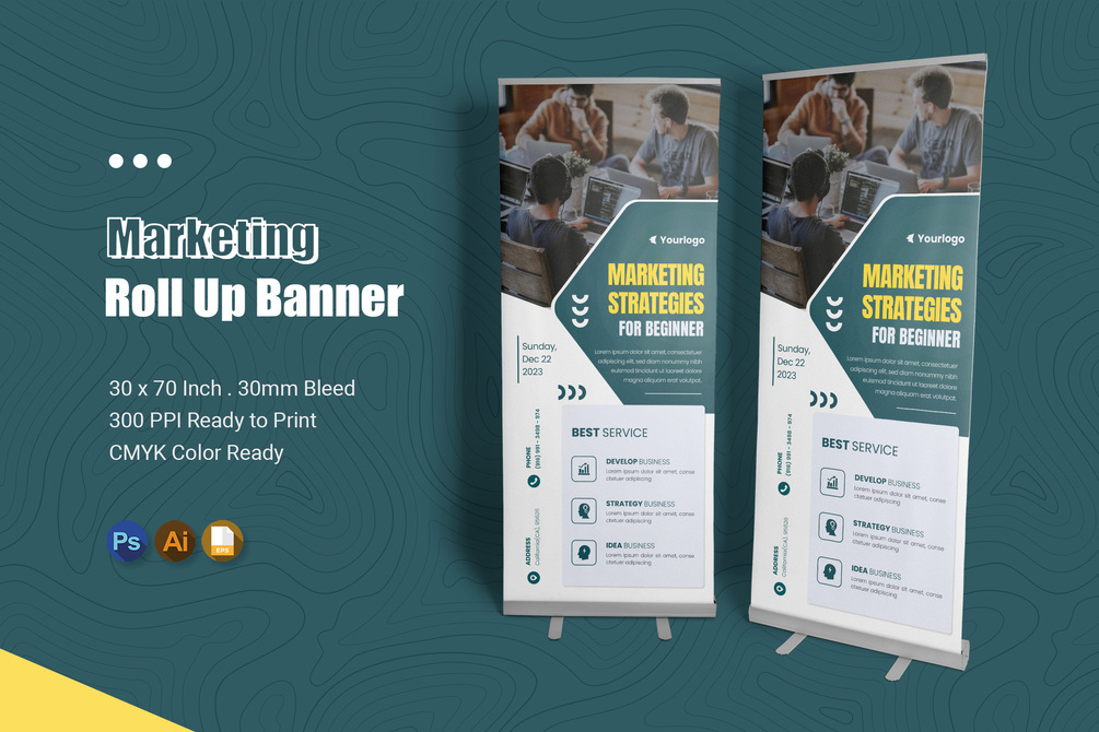 Marketing Business Workshop Roll Up Banner