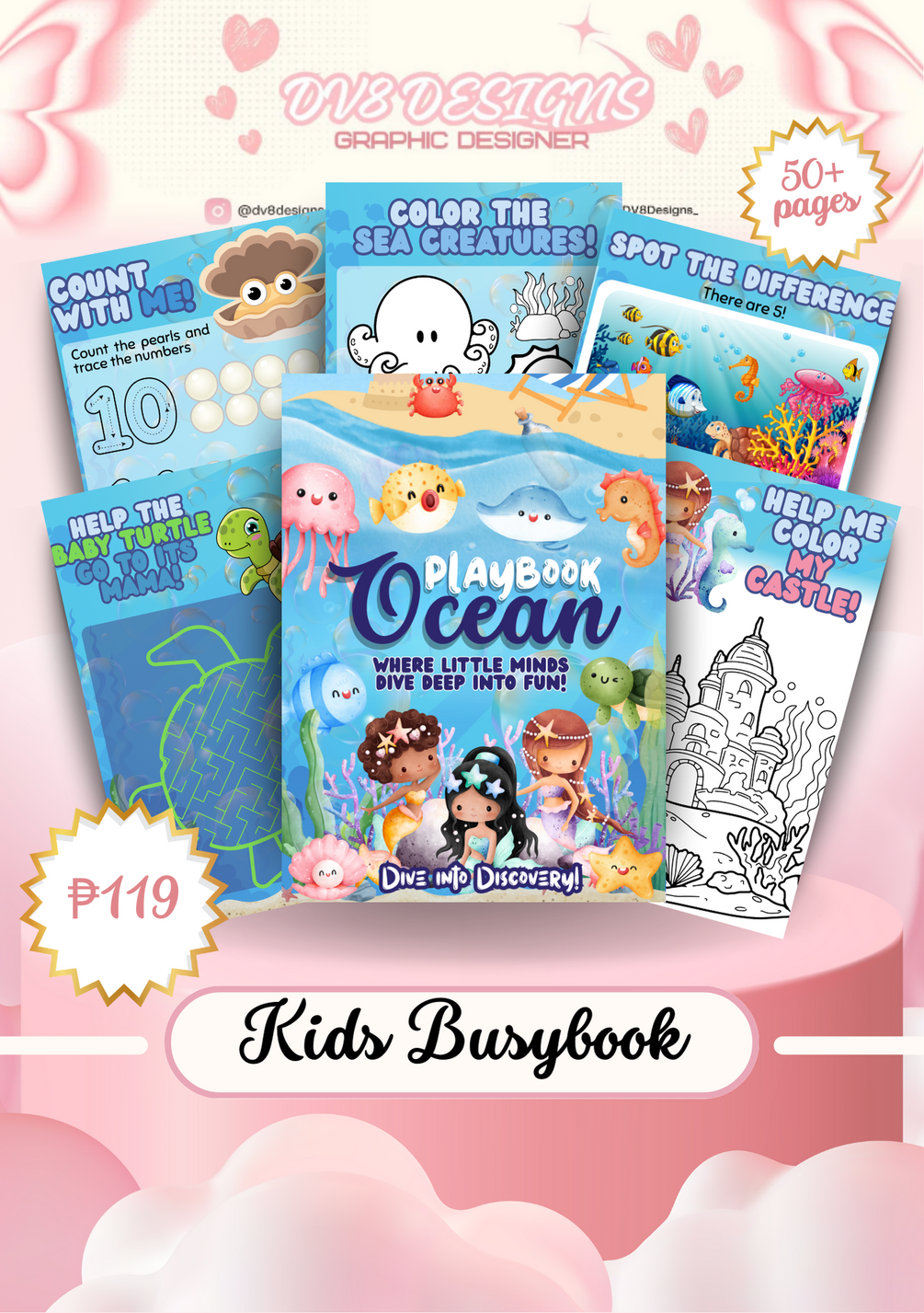 🌊 Ocean Playbook - Kids Busybook