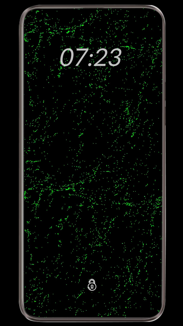 Fluid of data points live wallpaper 45