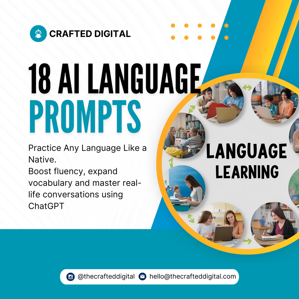 18 AI Prompts to Practice Any Language Like a Native Free Edition