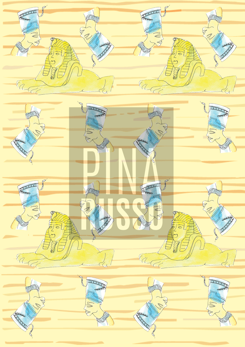 Yellow National History Museum UK Pattern, Repeating Pattern, Digital ...