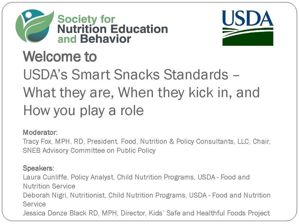 USDA’s Smart Snacks Standards – What they are, When they kick in, and ...