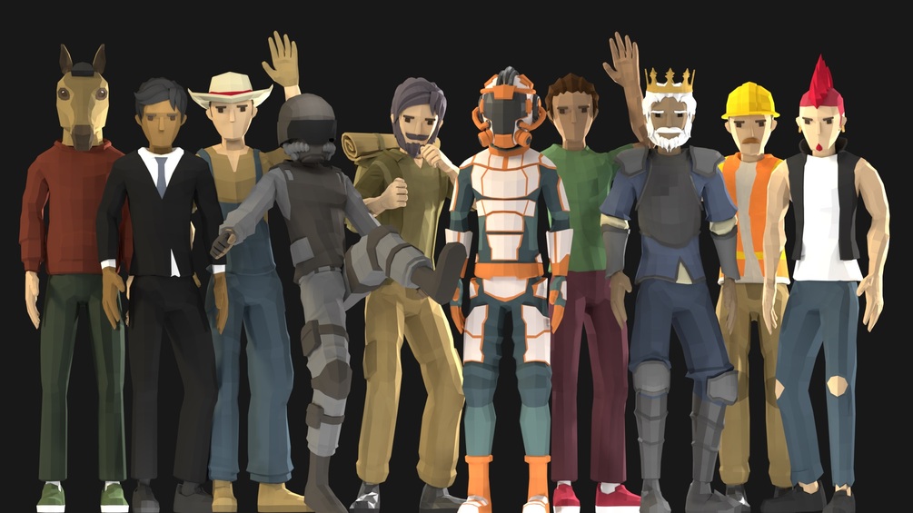 (FREE PRODUCT) Ultimate Modular Man 3D Model Pack