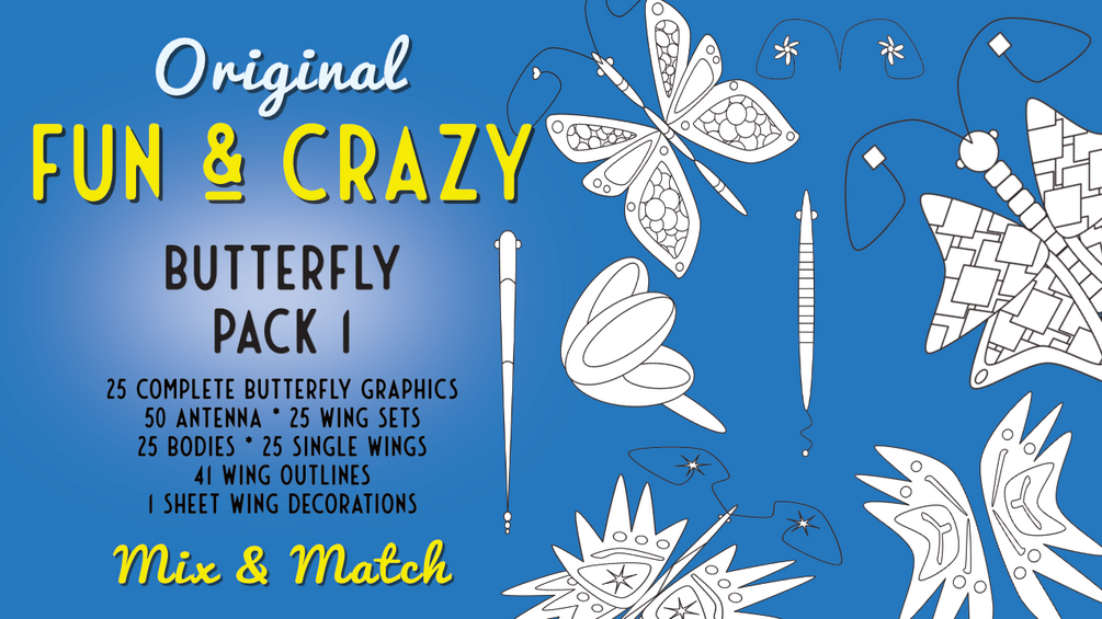 Fun and Crazy Butterflies Packet 1