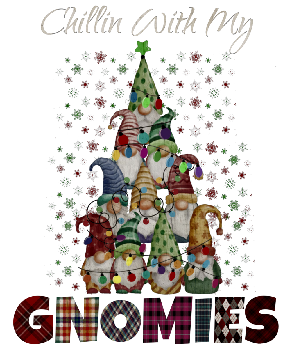 Gnomies Christmas Tree, Gnomies Seamless Themed POD design.
