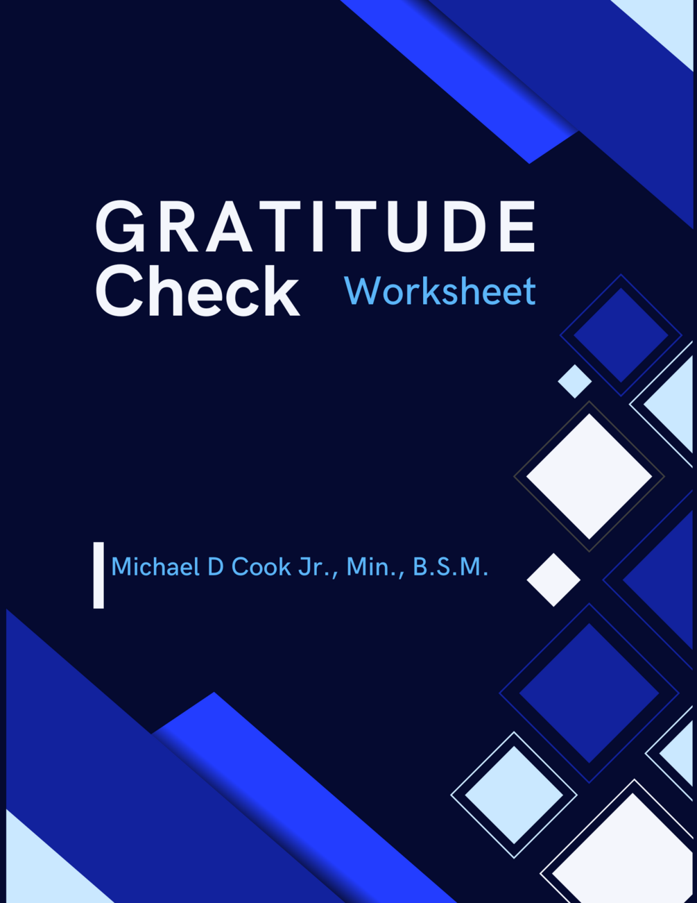 Gratitude Check Worksheet