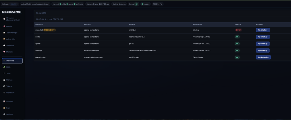 Seba's Mission Control — AI Agent Dashboard Build Prompt for OpenClaw