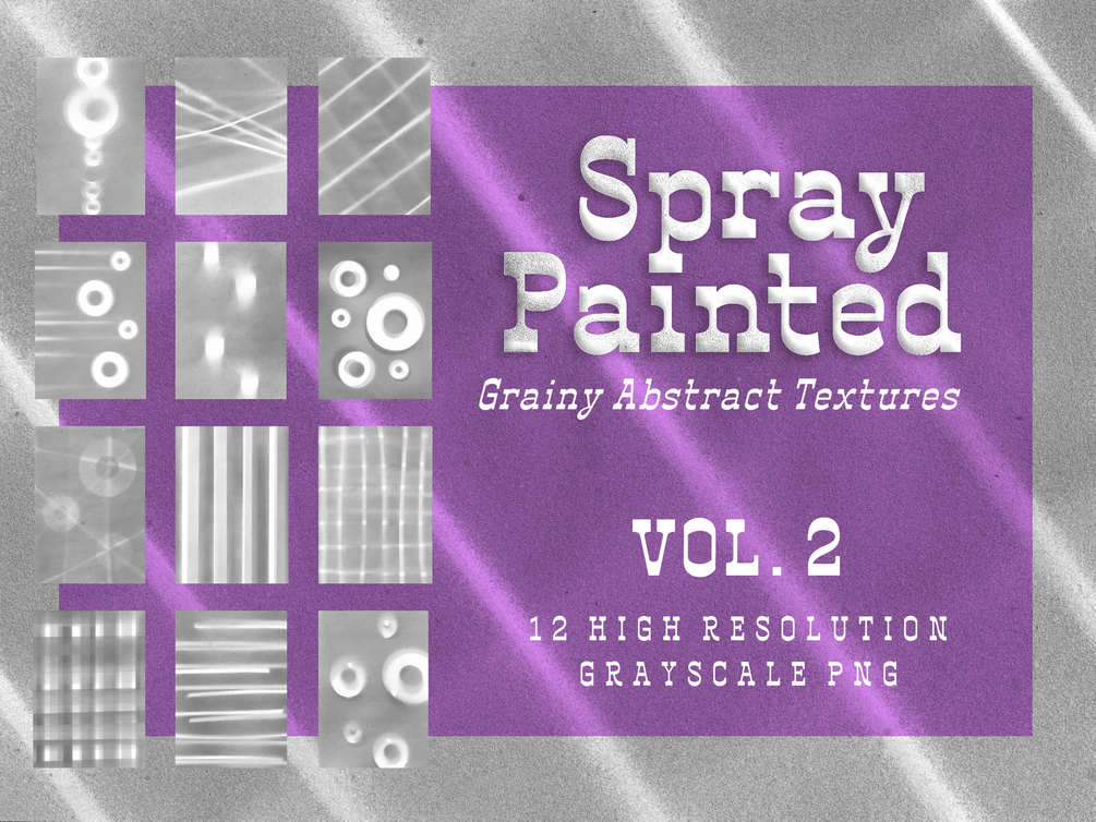 Spray Painted - Grainy Abstract Textures Vol2.