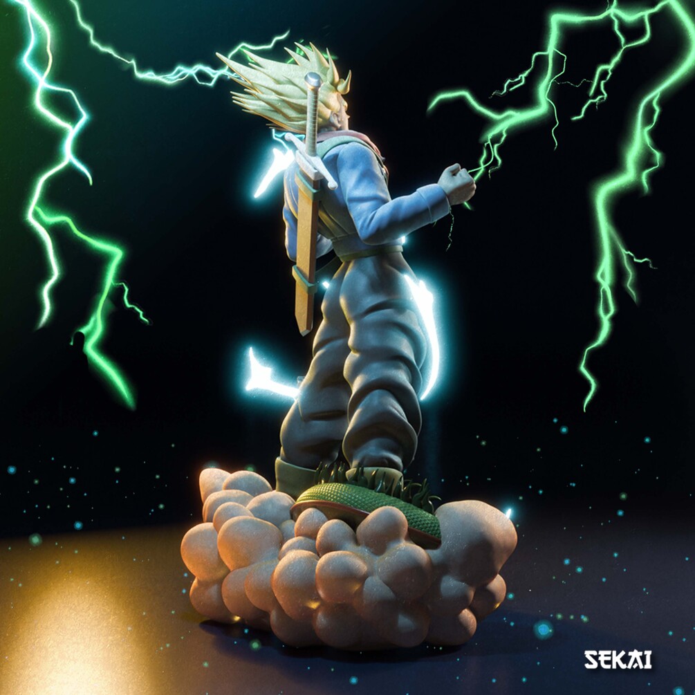 Trunks Super Sculpture and Bust - Sekai 3D Models - Tested and Ready ...