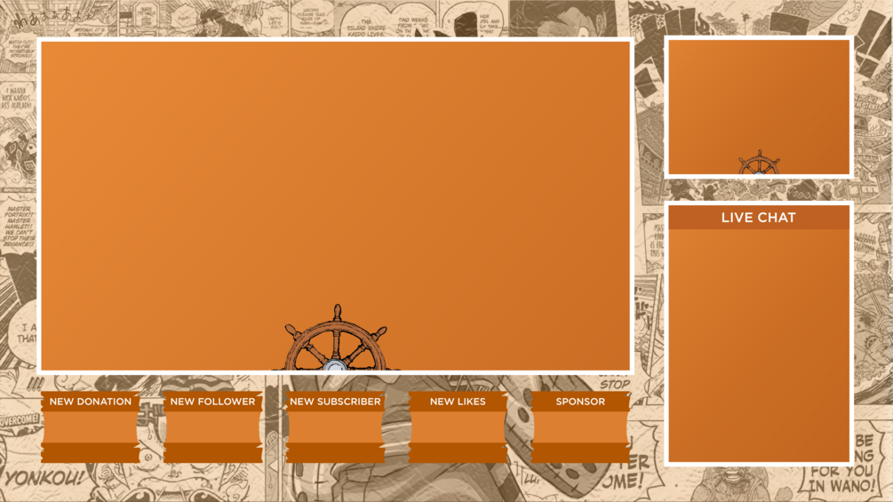 Animated One Piece Stream Overlay