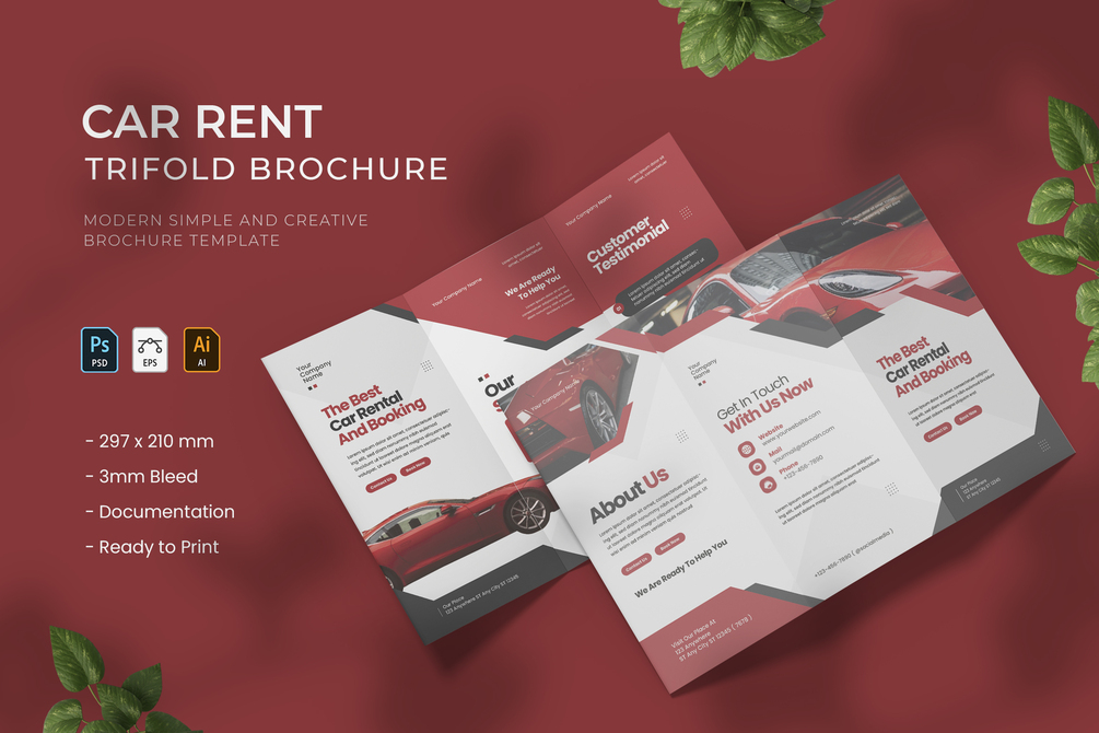 Car Rent - Trifold Brochure