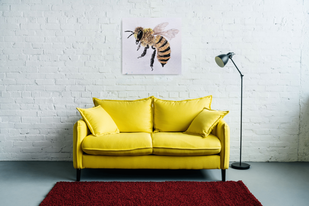 Bee Drawing Print - Art