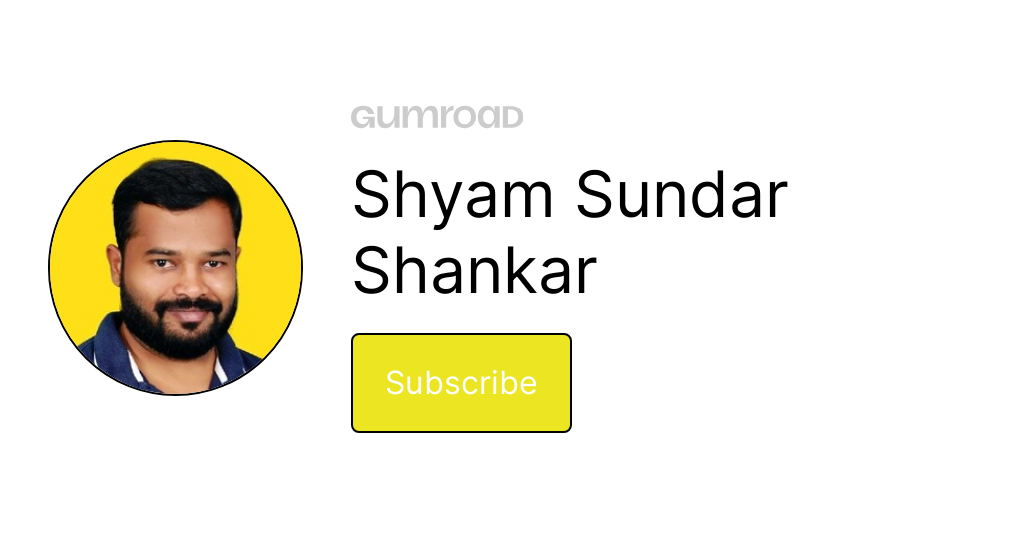 Shyam Sundar Shankar