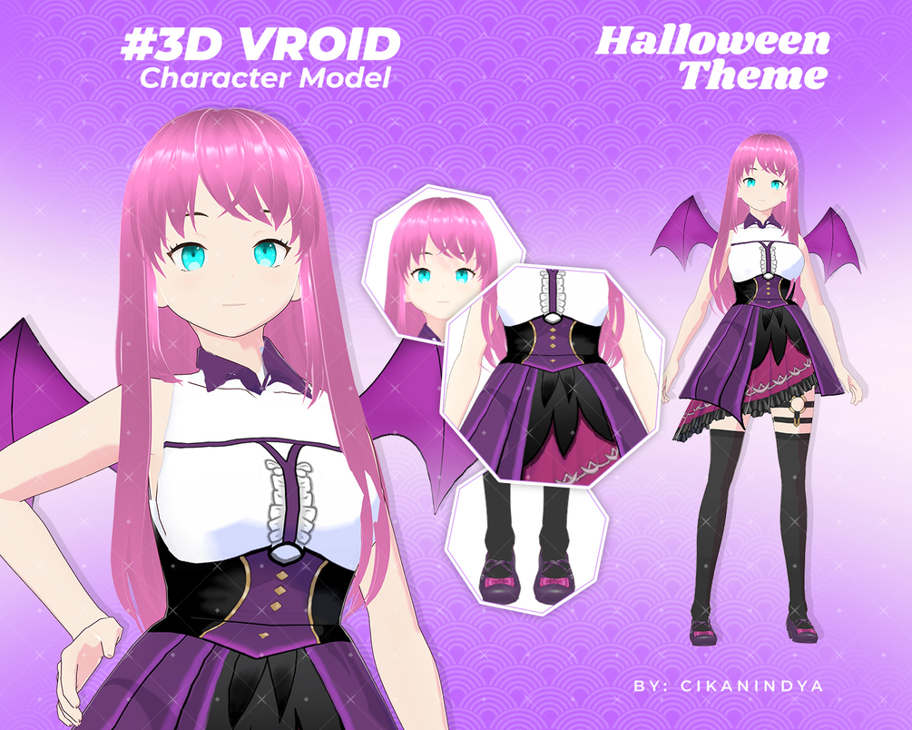 3D Vroid Character, 3d Model, Vtuber Model Free, Virtual Streamer ...