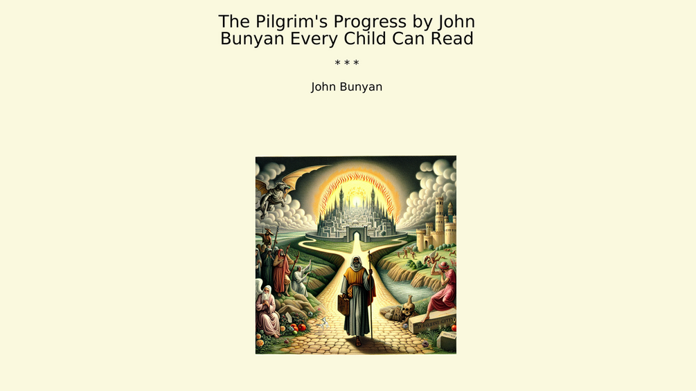 The Pilgrim's Progress by John Bunyan Every Child Can Read