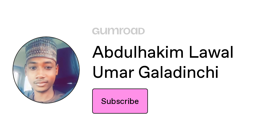 Abdulhakim Lawal Umar Galadinchi